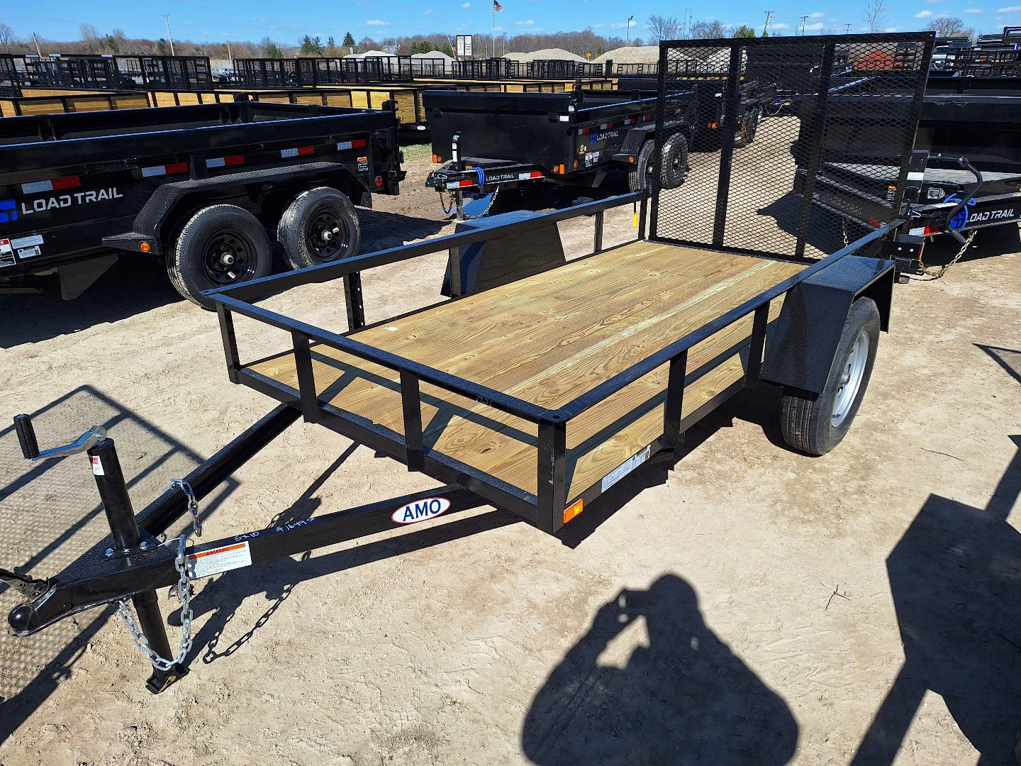 New 2025 AMO 5x10 Lowside Landscape Trailer for sale in Edmore, MI