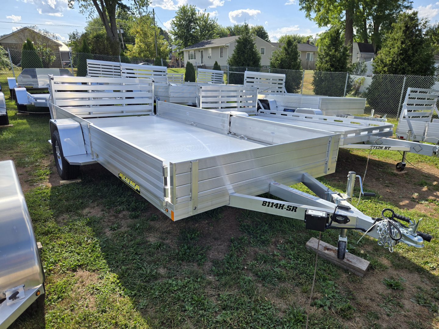 New 6.5 x 14 Aluma 8114SR HD Side Ramp Utility/ATV Trailer, 4.4K GVWR ...
