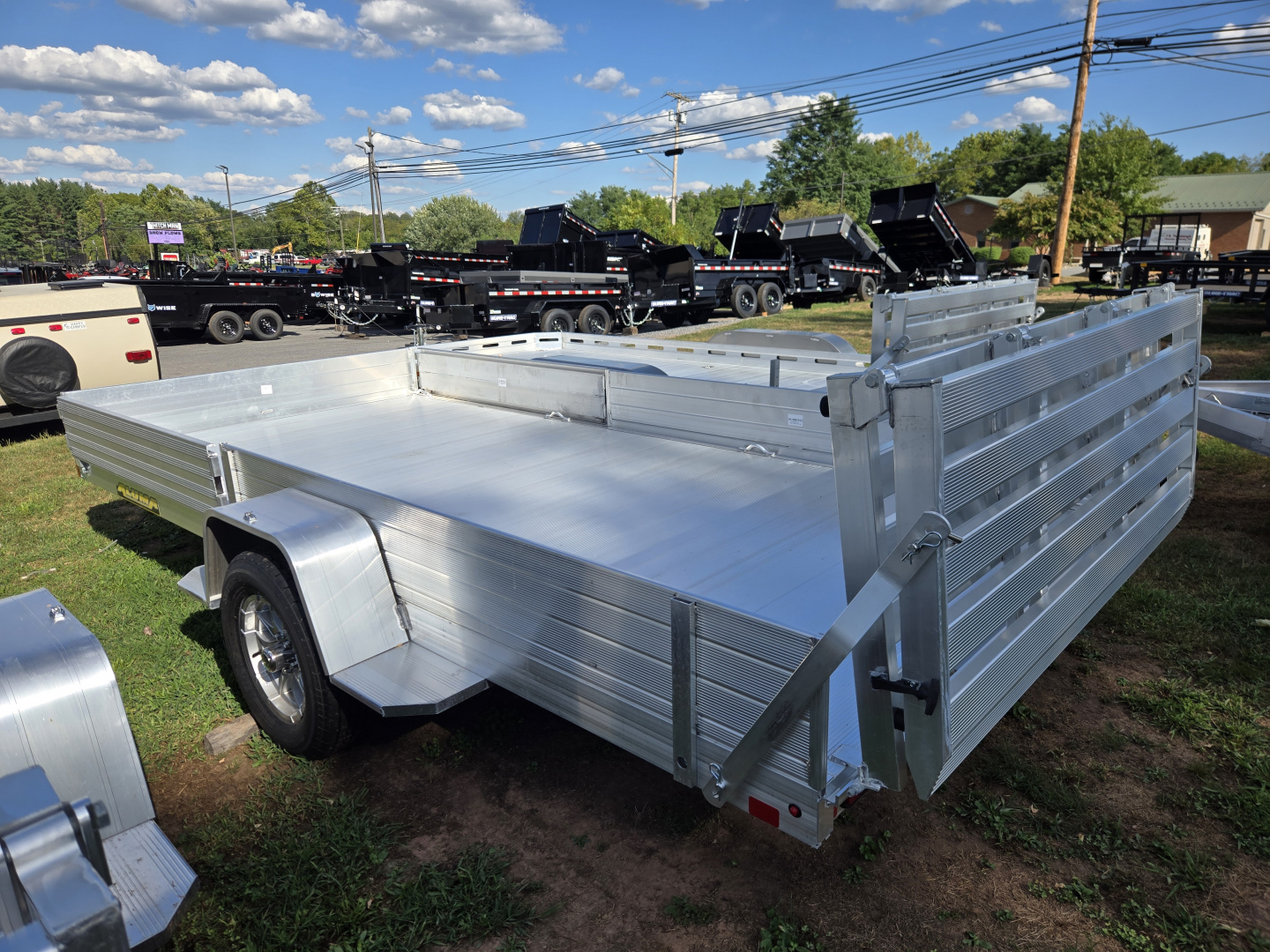 New 6.5 x 14 Aluma 8114SR HD Side Ramp Utility/ATV Trailer, 4.4K GVWR ***Electric Brakes, Bi ...
