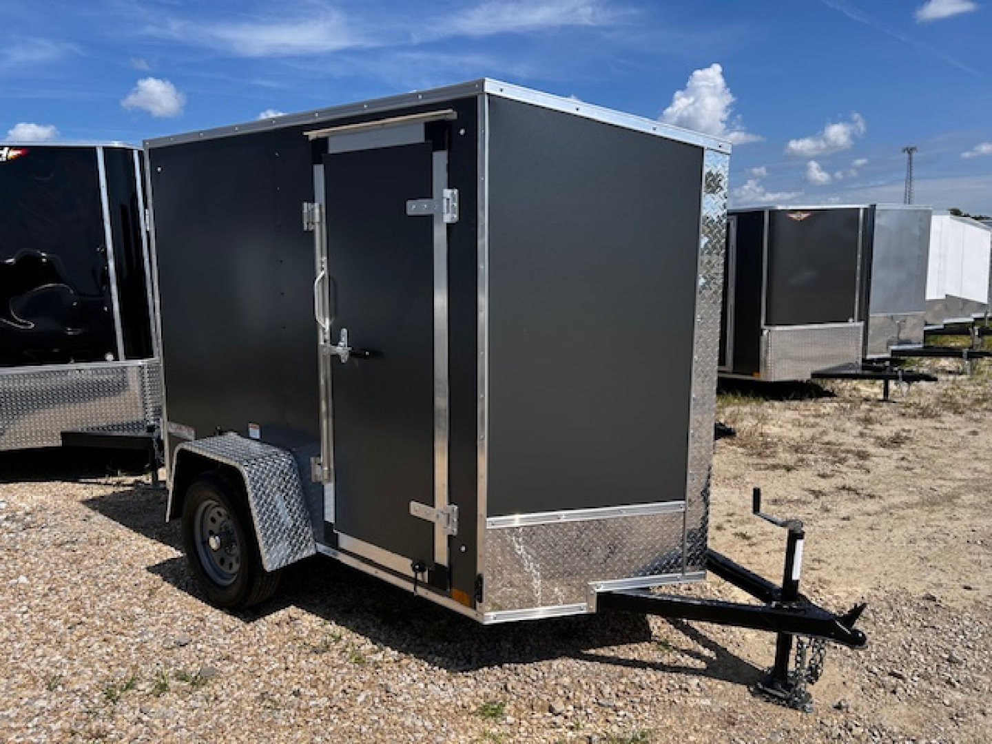 New 2026 Discovery Trailers 5X8 V NOSE REAR BARN DOORS Cargo / Enclosed ...