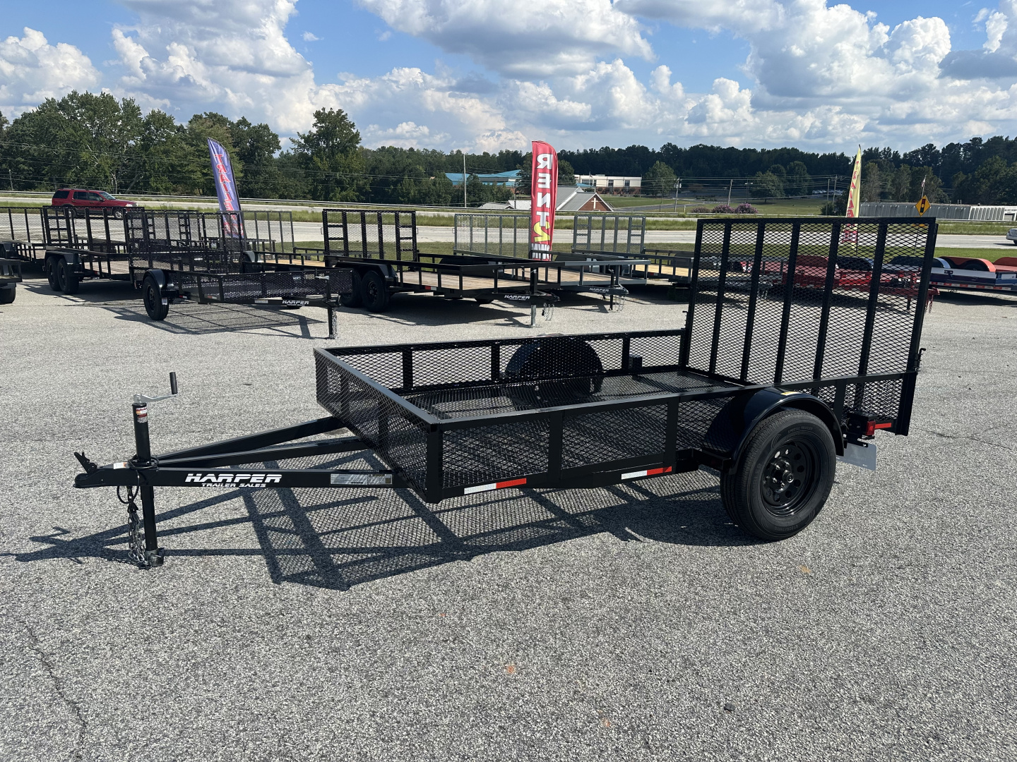 New 2026 6.5X10 SINGLE AXLE UTILITY TRAILER WITH MESH FLOOR AND 1' MESH ...