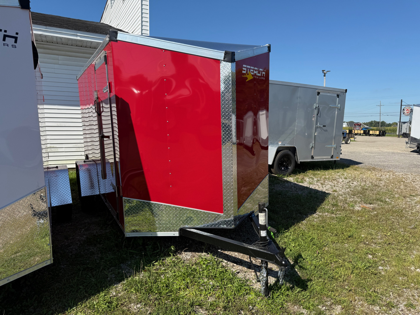 New 2025 6 x 12 Enclosed Stealth Trailer with Ramp