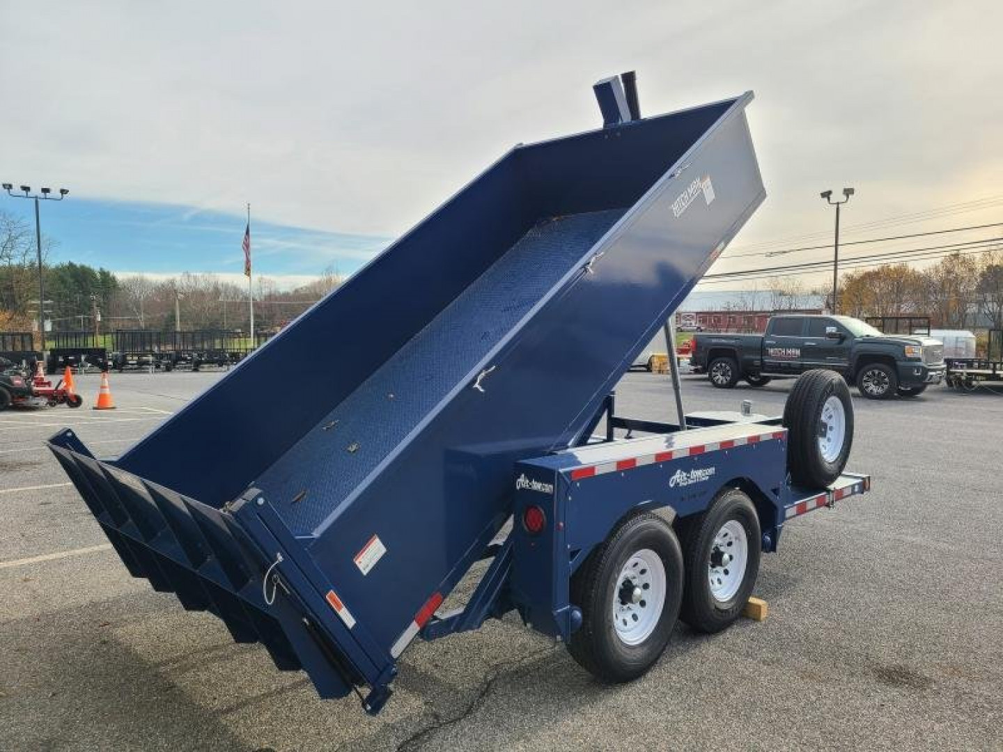 New 6'2" x 14' Air Tow 24" Sides 3D-14 Drop-Deck/Dump Trailer 16k ...