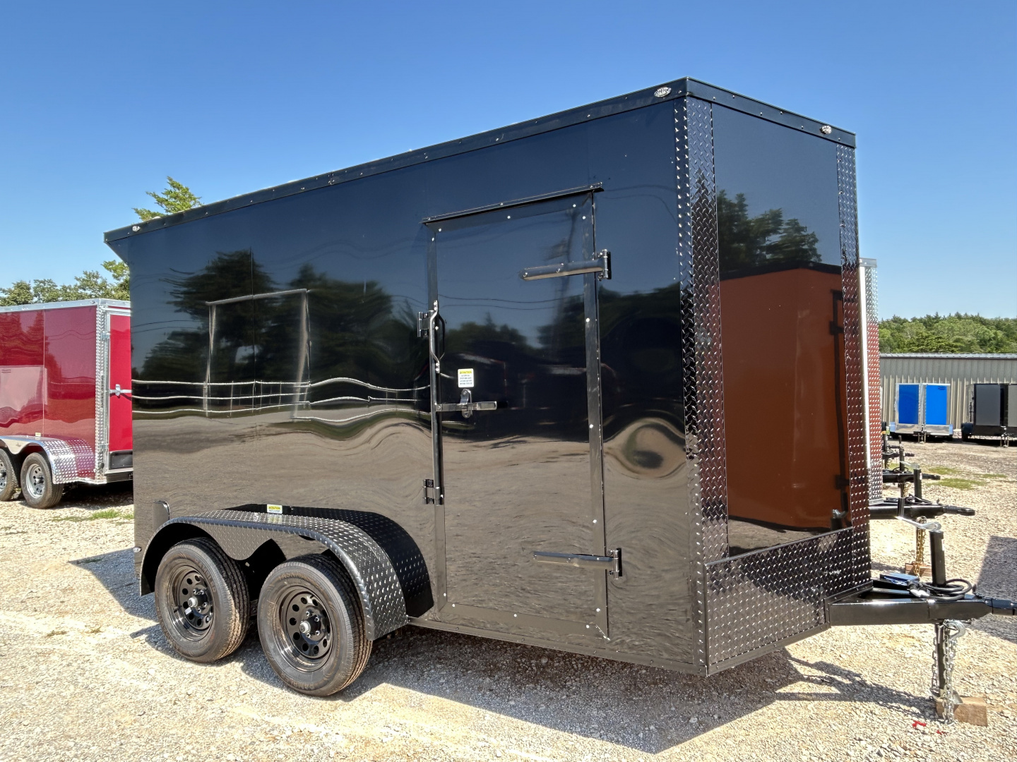 New 2025 Family Trailer 7x12 Tandem Axles Cargo / Enclosed Trailer ...