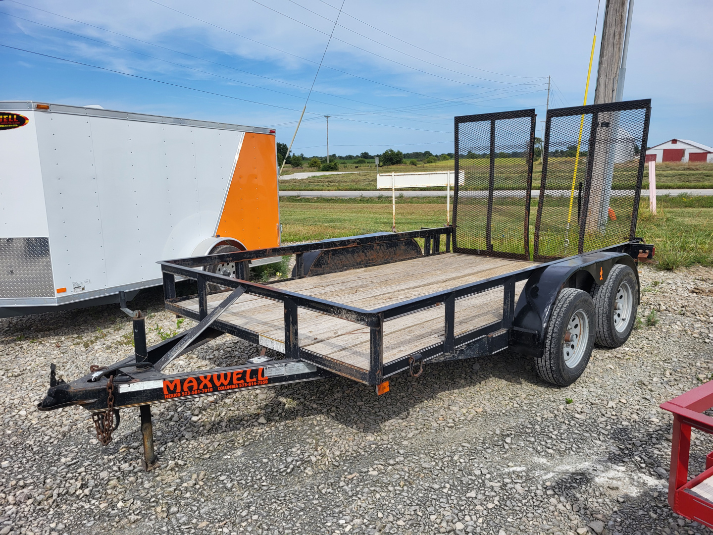 Used 2008 R&W Used Tandem Axle 12x81 Utility Trailer