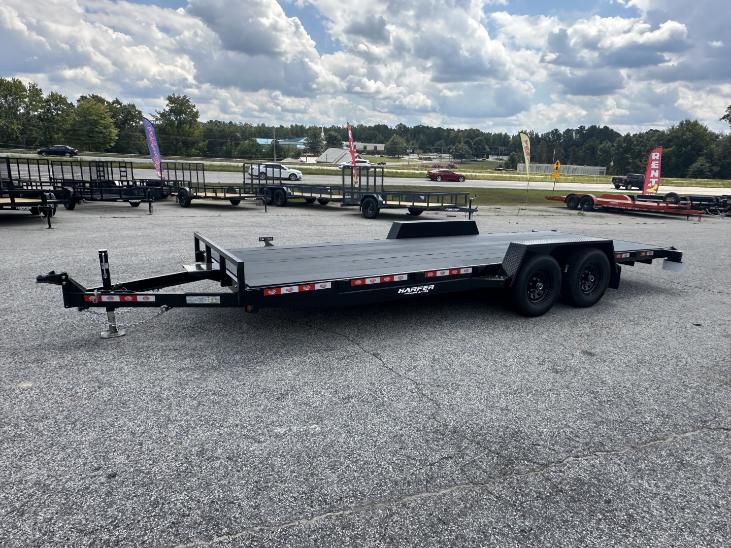 New 2026 COVERED WAGON 7X20 10K STRAIGHT DECK CAR HAULER WITH COBRA ...