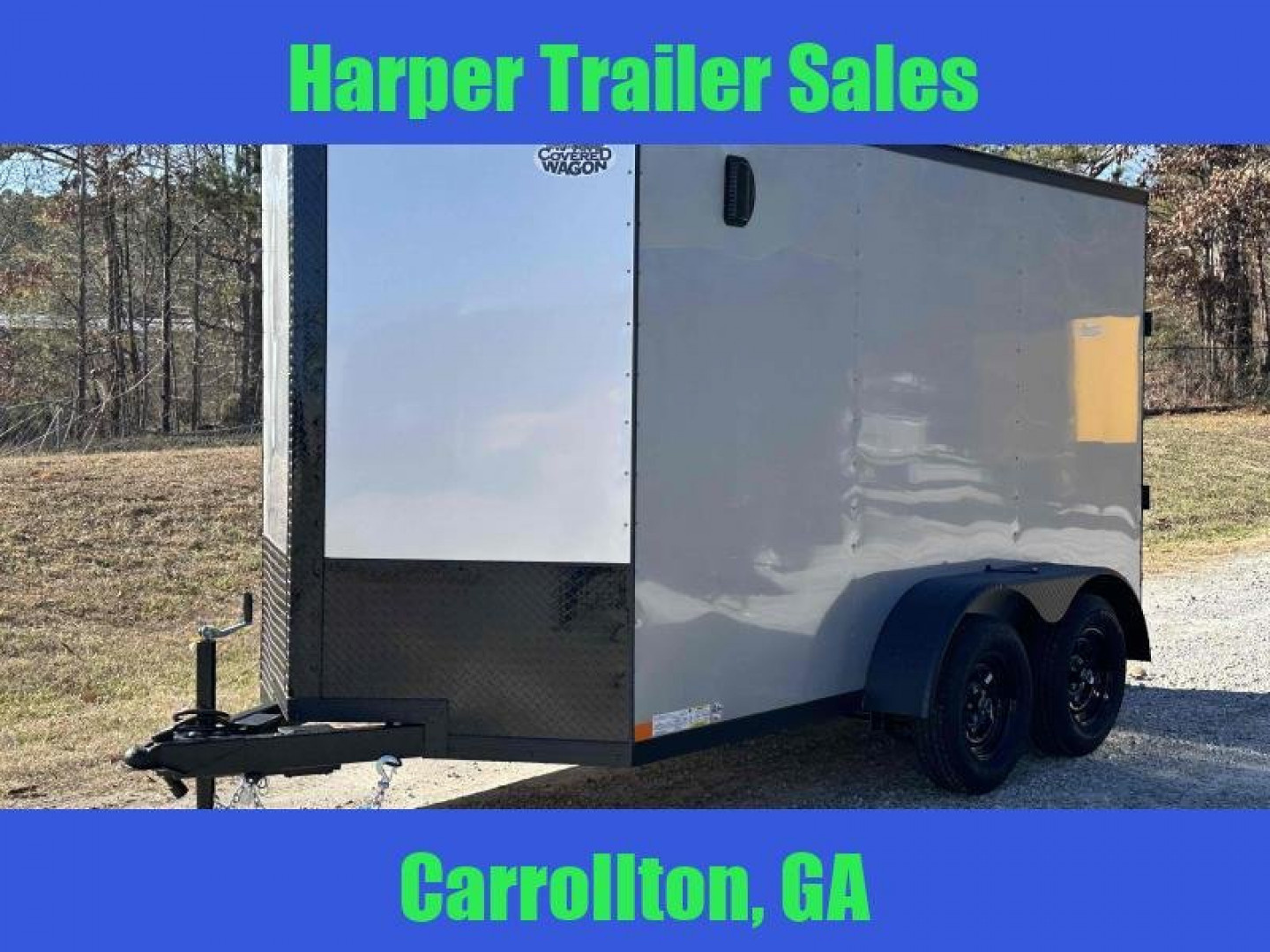 New 2026 COVERED WAGON 6X12 TANDEM AXLE ENCLOSED TRAILER WITH BLACKOUT ...