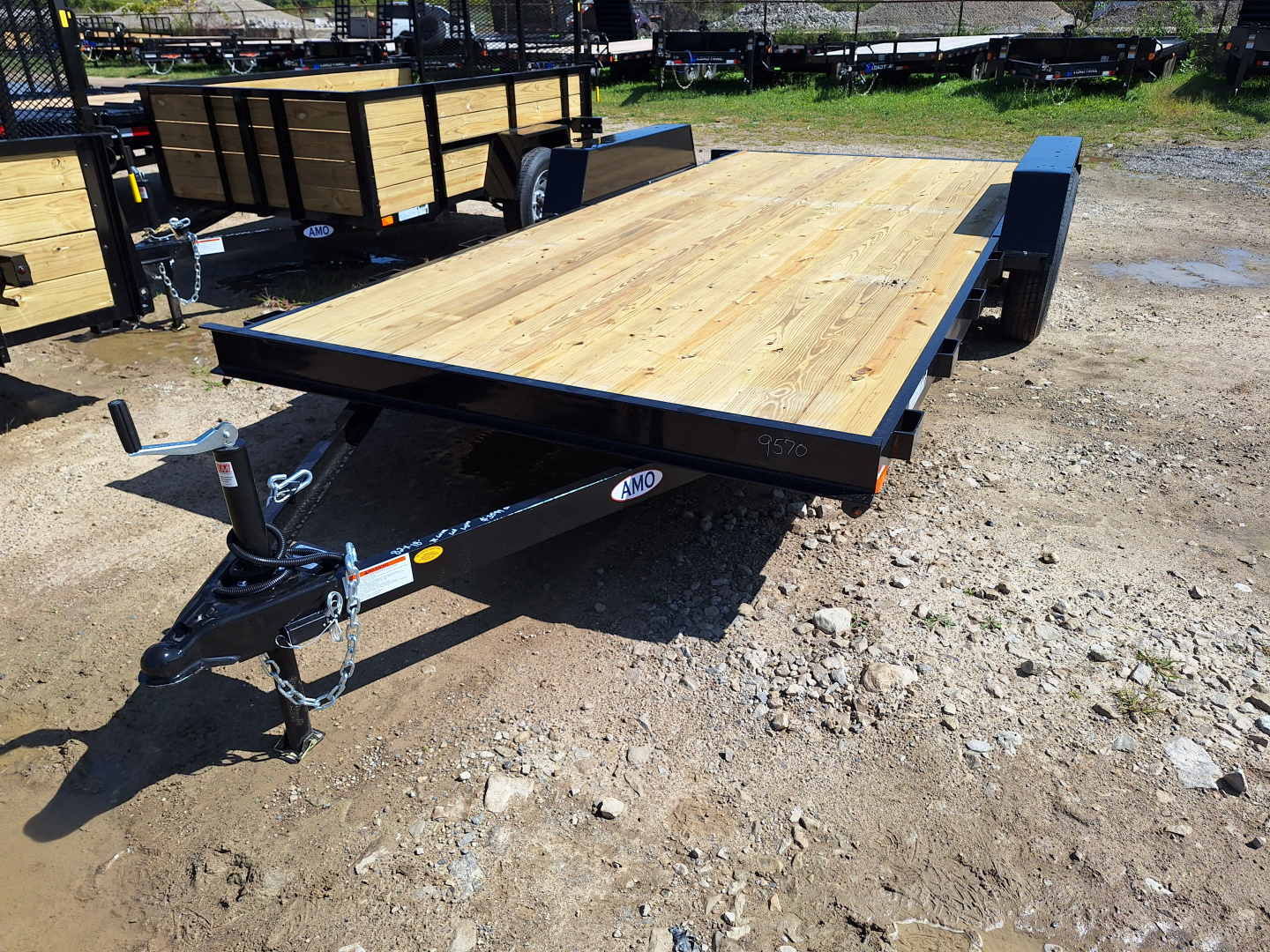 New 2026 AMO 82x18 Car Hauler 2 Axle Brake Led Lights