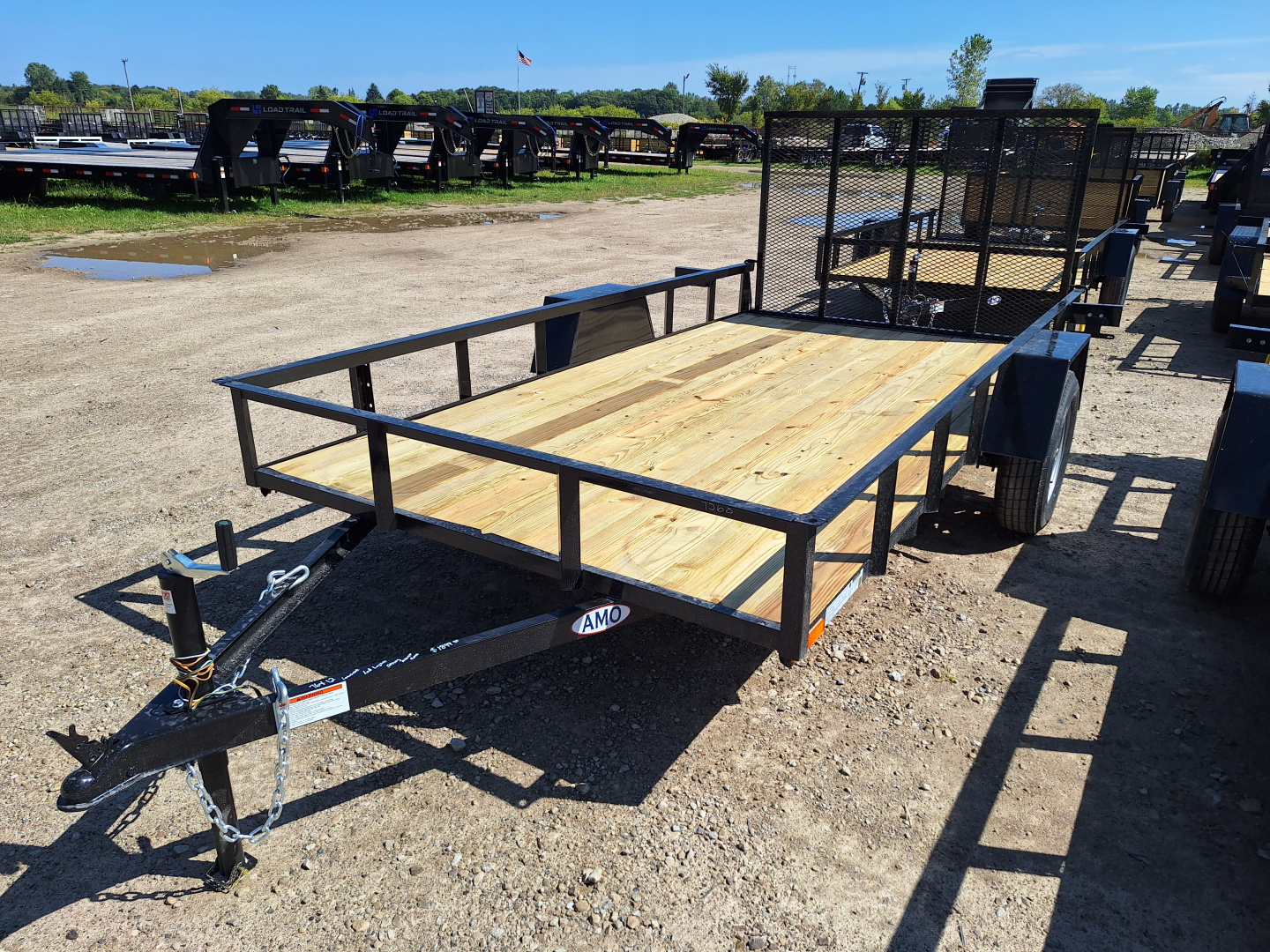 New 2026 AMO 76x12 Lowside Landscape Trailer for sale in New Boston, MI