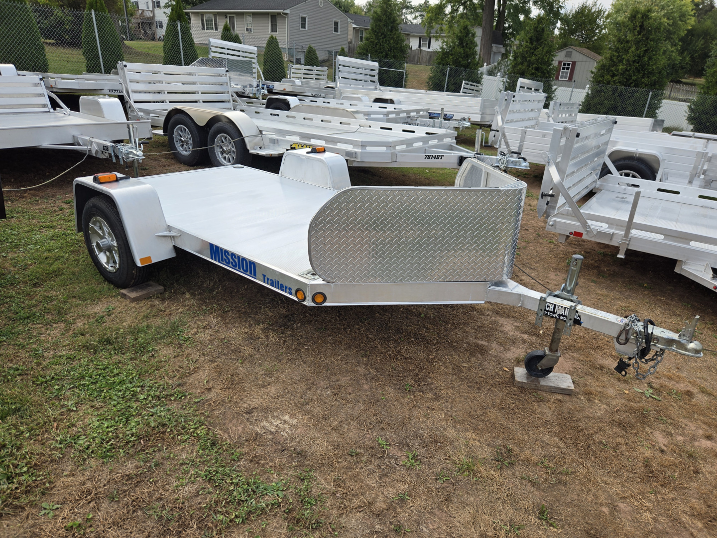 Used 2010 USED 5 x 10 Mission Aluminum Motorcycle Trailer, 2.2k GVWR ...