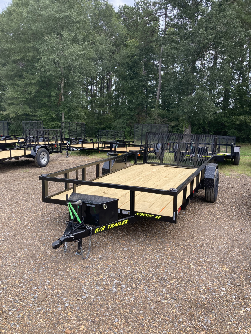 New 2025 B/R Trailers 76"x14' Dovetail 3' gate Single Axle Utility ...