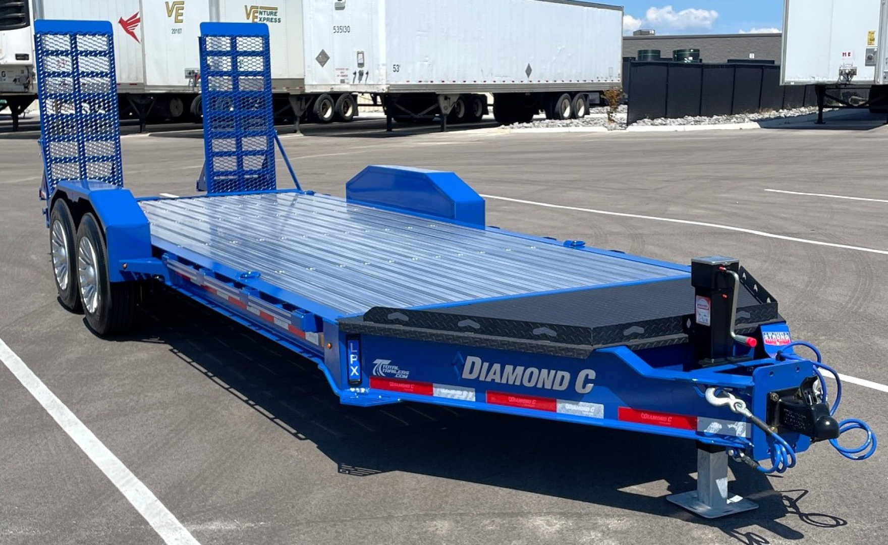 New Diamond C 20' LPX 208 Equipment Trailer: Aluminum Deck and Wheels ...