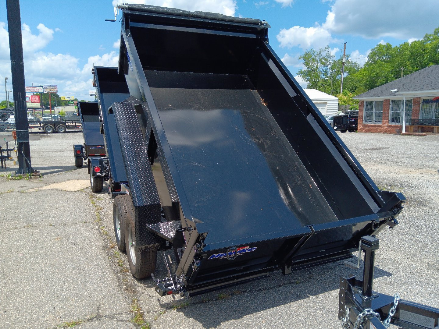 New 2026 Hawke Trailers 6X10TA 7K Low Profile Scissor Dump Trailer for ...