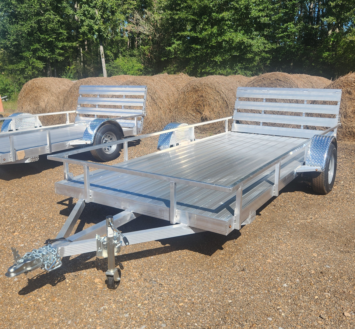 New 2025 Extreme Trailers 6'4"x14' Aluminum W/Gate Utility Trailer