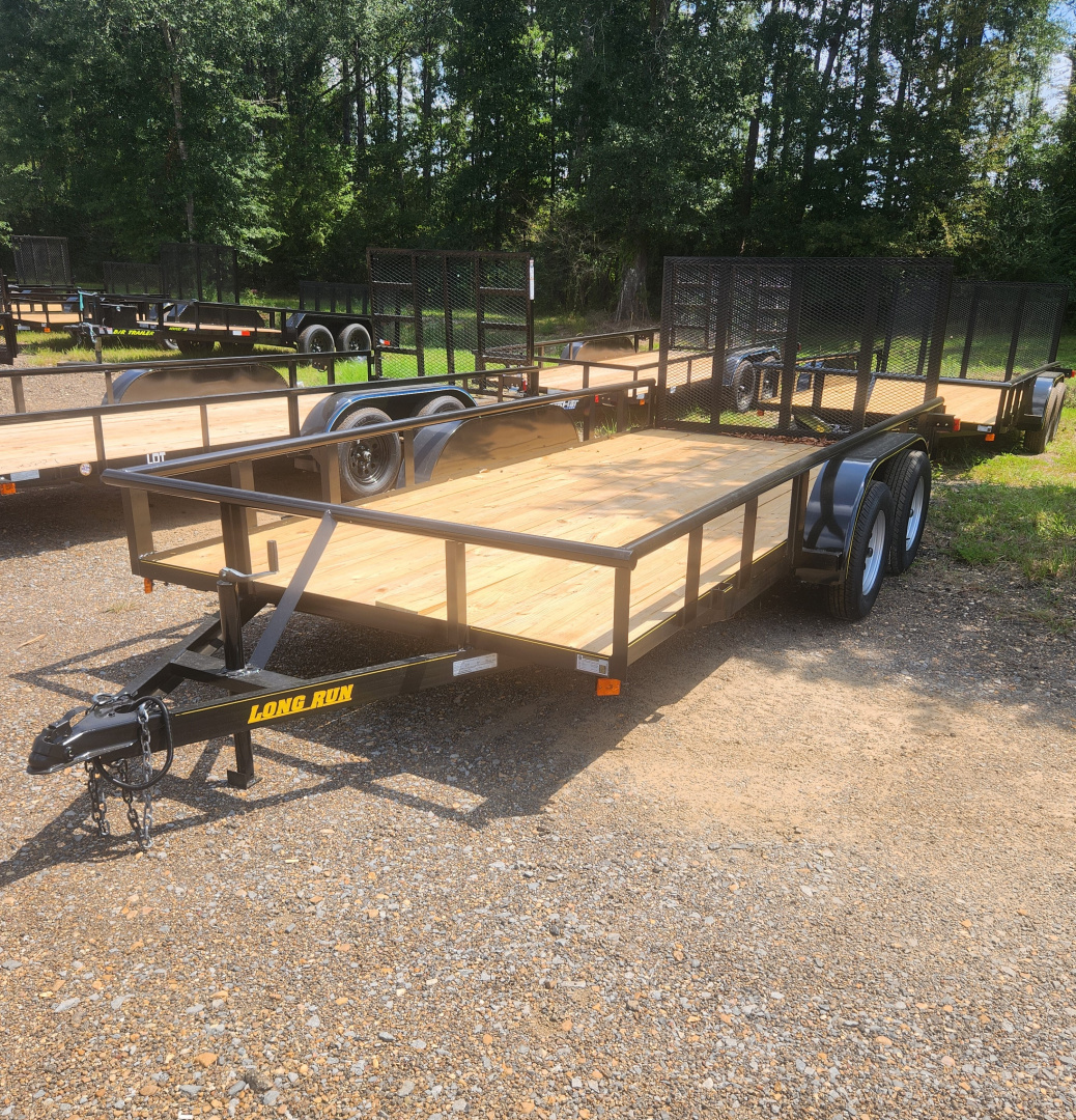 New 2025 Long Run Trailers 82"x16', Pipe, 4' Gate Utility Trailer for ...
