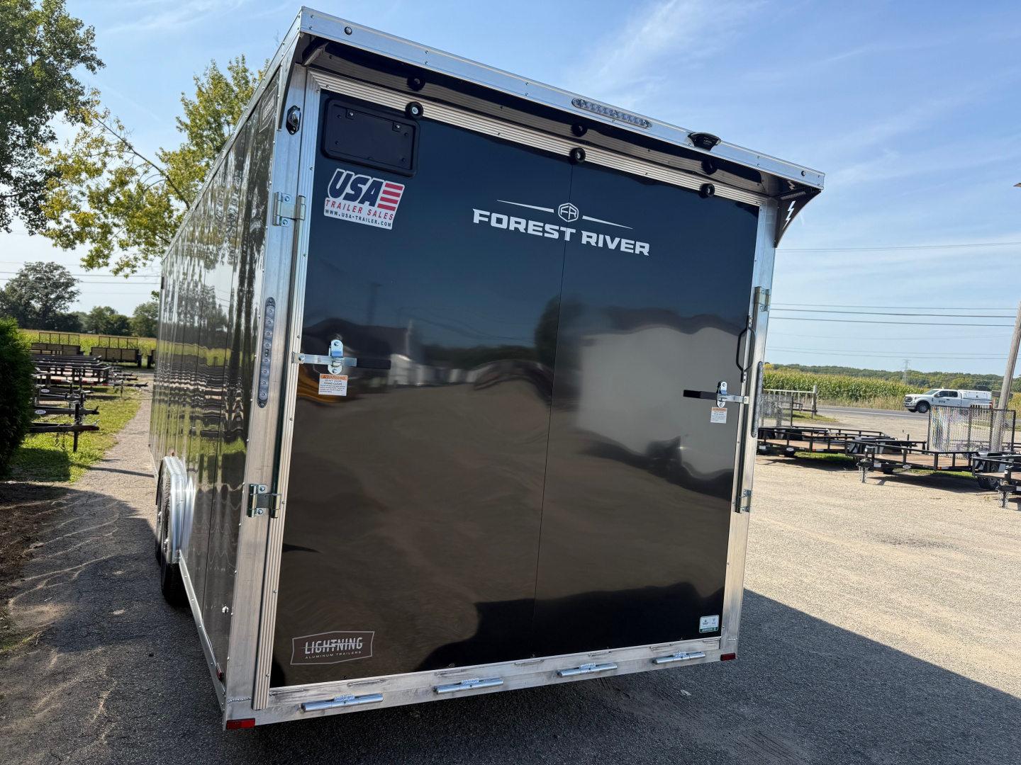 New 2026 Lightning 8.5 x 24 Enclosed All Aluminum Car Hauler with Ramp ...