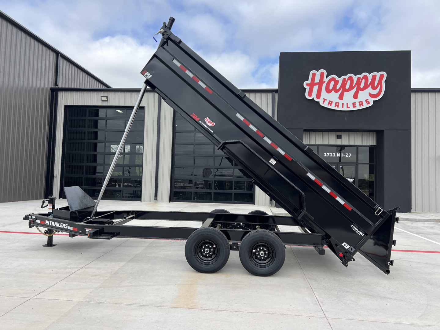 New 2026 PJ 83"x16' BP Tandem Axle Low Pro Telescopic Dump w/ 36" Sides ...