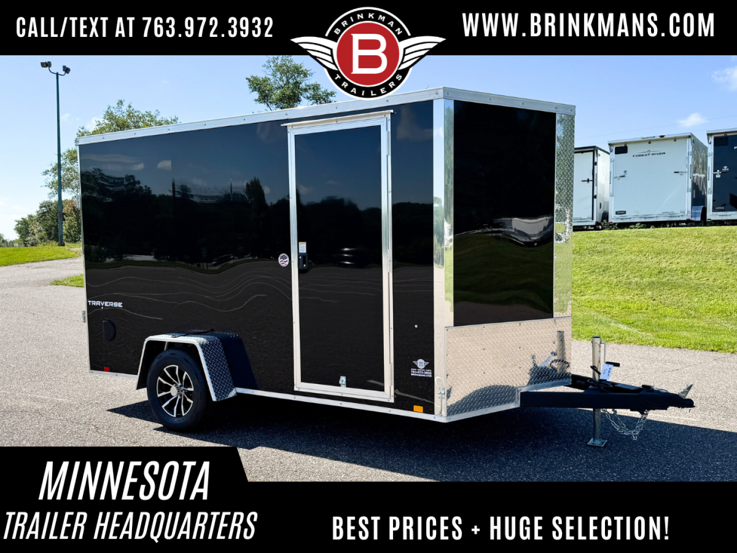New Formula 7x14 Traverse Enclosed Trailer - Rear Ramp!