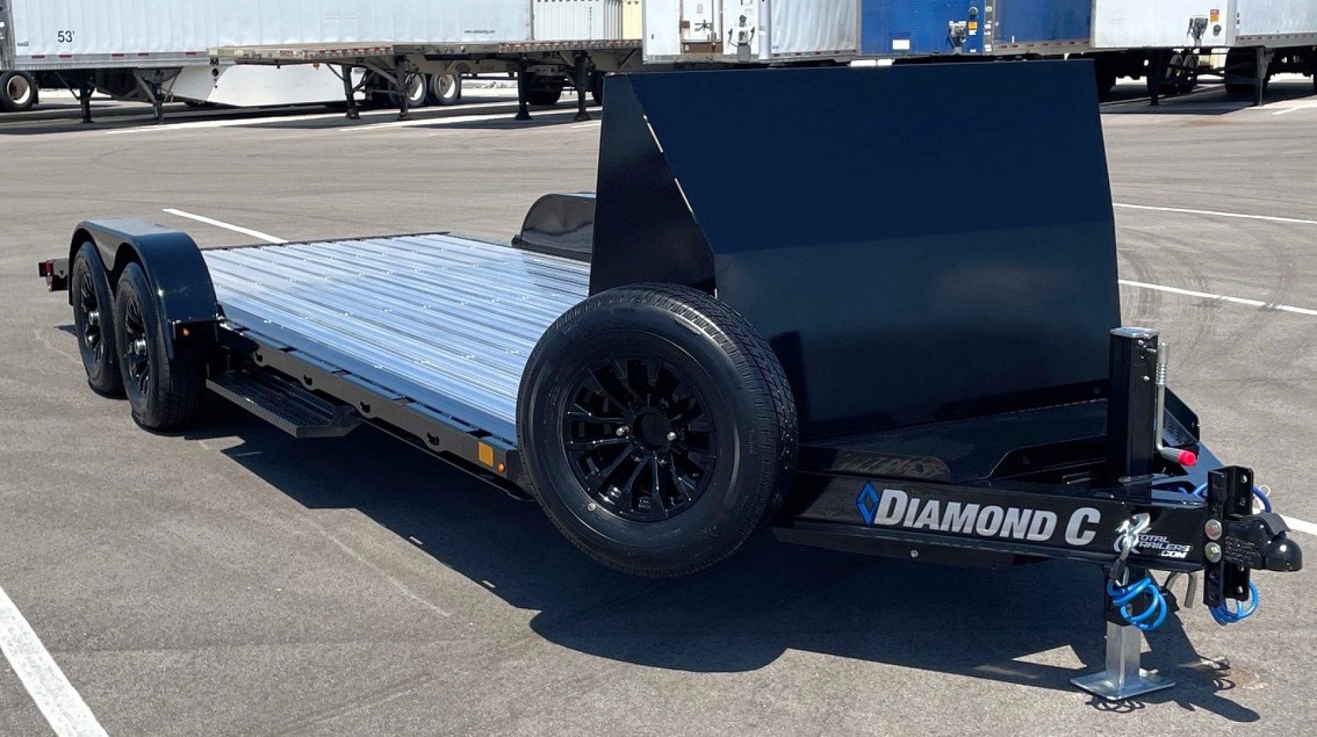 New Diamond C 20' GTF 206 Car Hauler Trailer: Aluminum Deck, Black ...