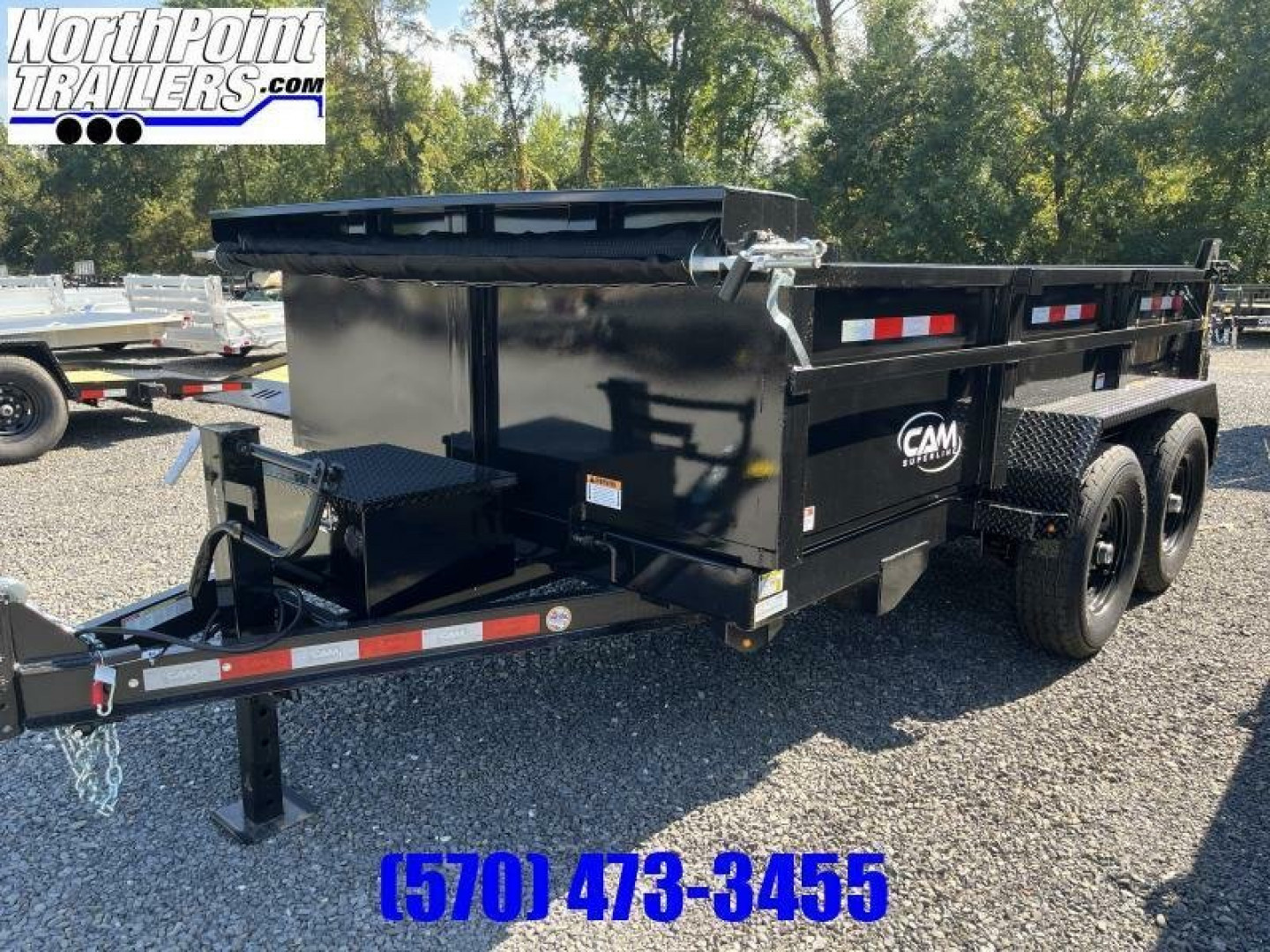 New 2025 CAM Superline 7 x 14' - 14k Dump Trailer - NEW STYLE Dump ...