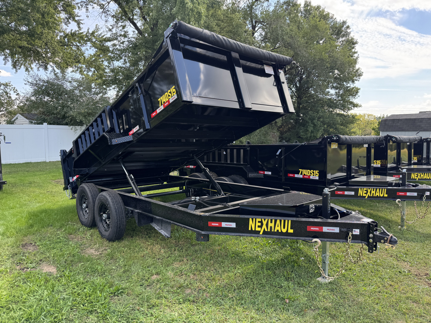 New 2026 Nexhaul 7X14 Dump Trailer 15,000 LB. Low Profile Dump Trailer