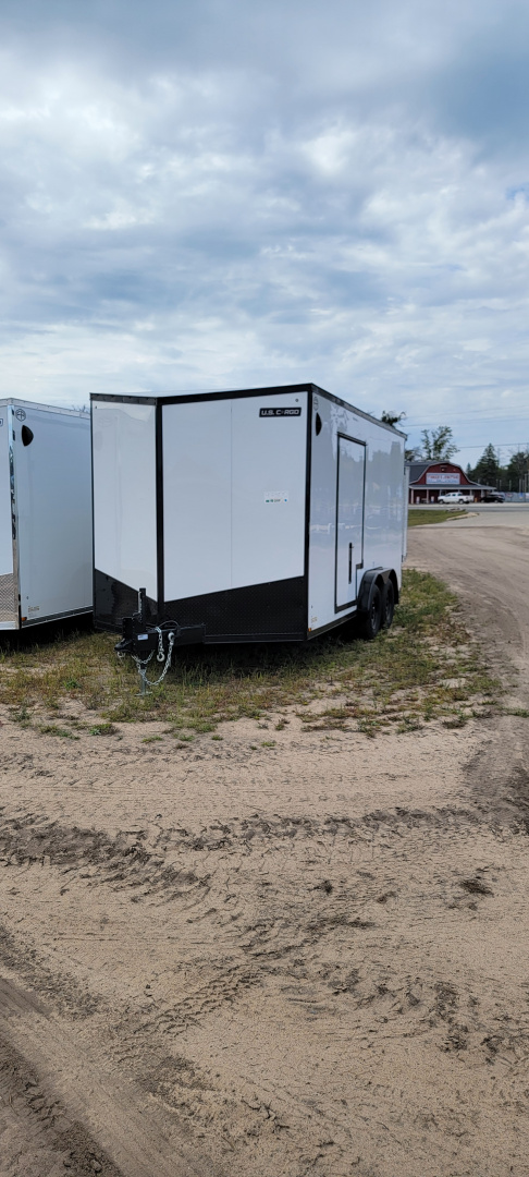 New 2026 US Cargo 7.5X16 UTV WHITE Cargo / Enclosed Trailer for sale in ...