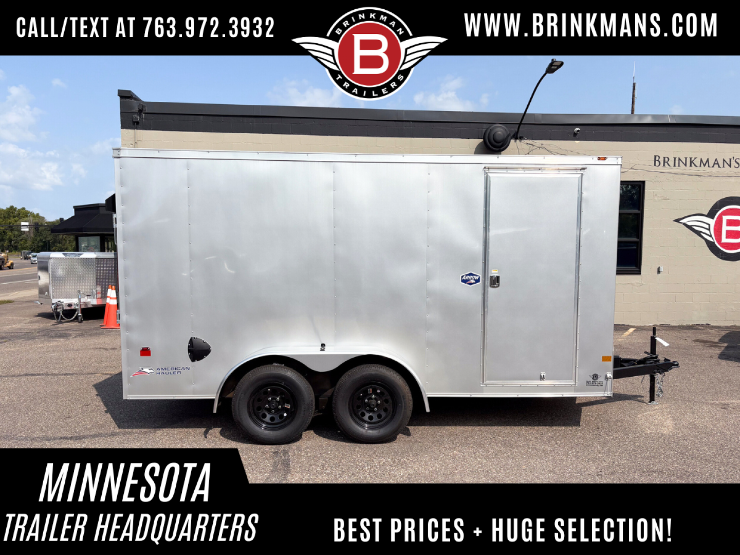 New 2025 American Hauler 7x14 Cargo / Enclosed Trailer