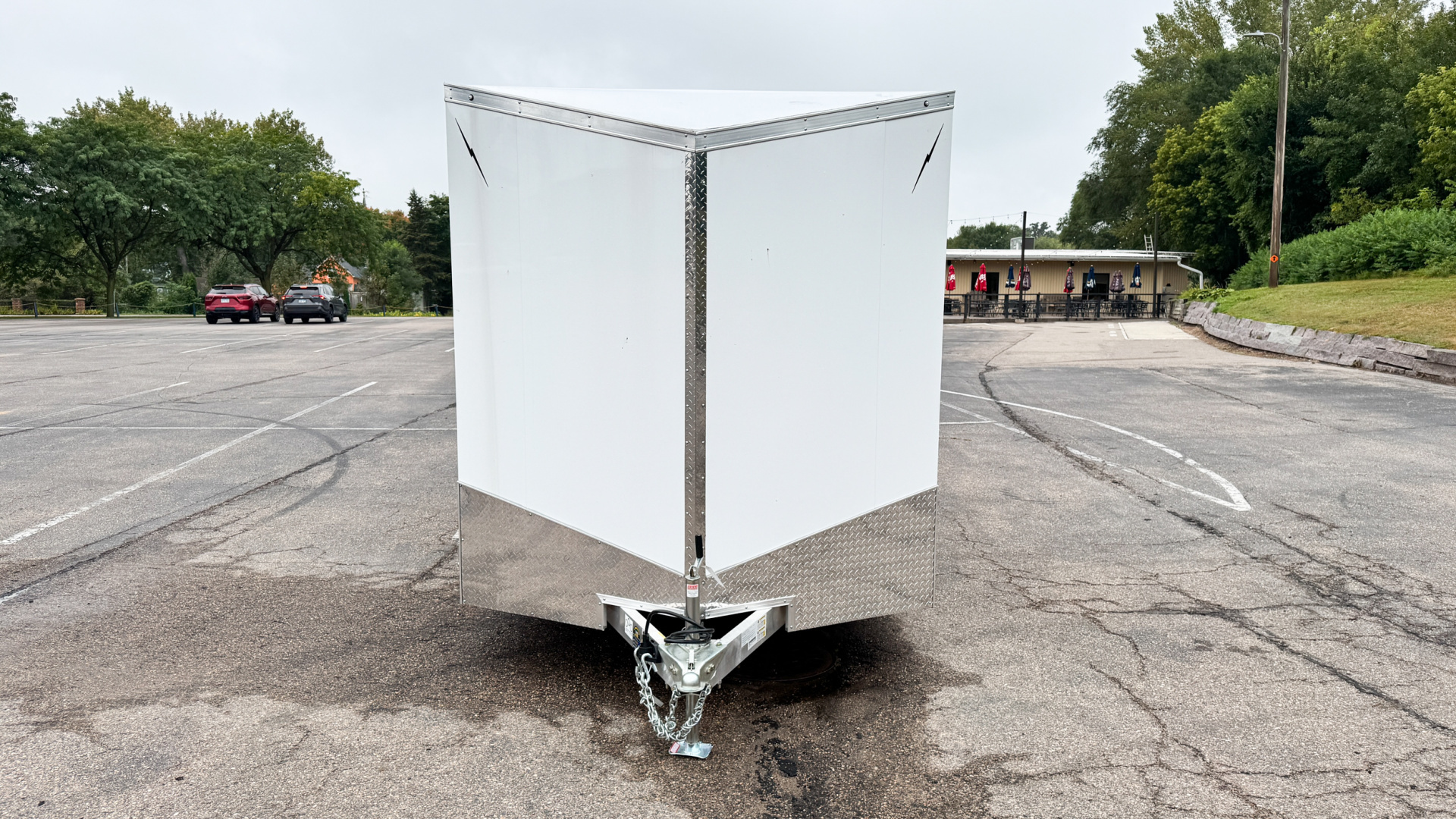 New Lightning 7.5x14 Aluminum Enclosed Trailer - Rear ramp door! for ...