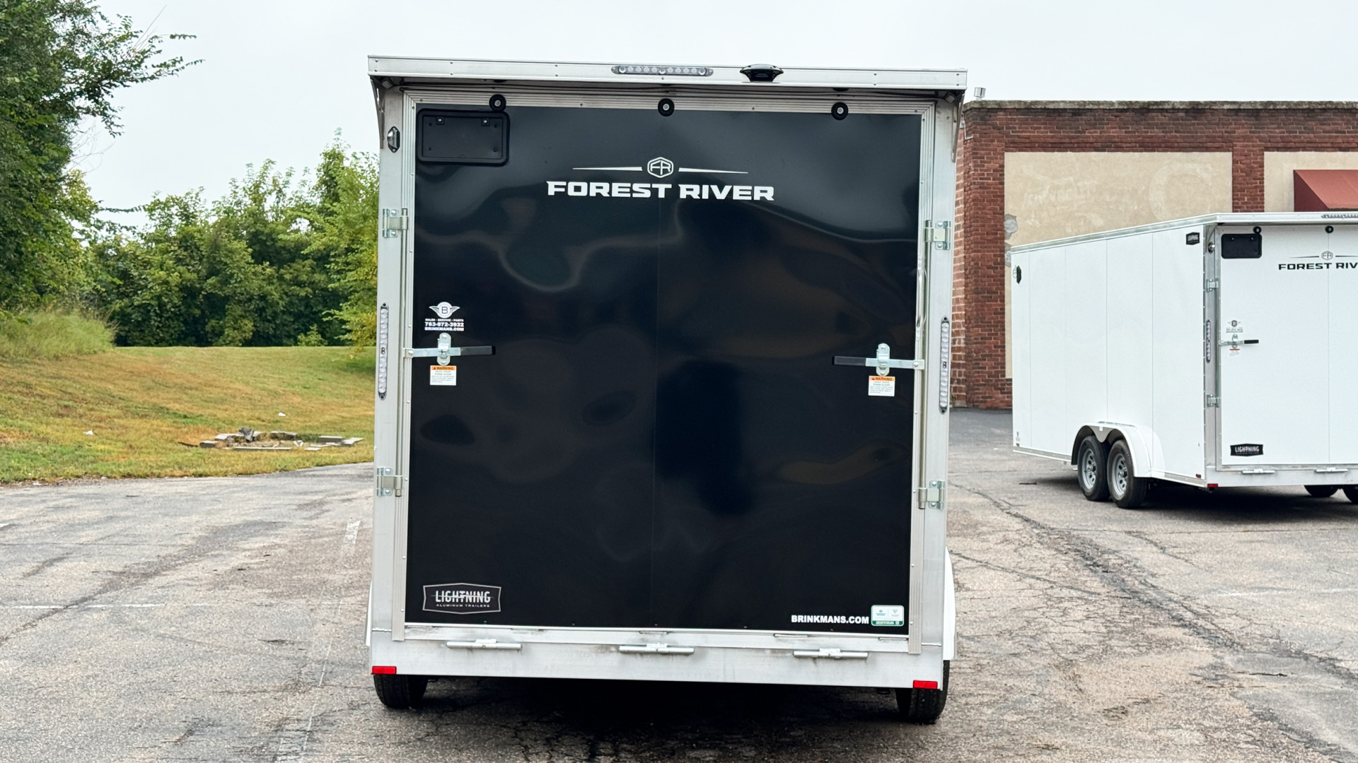New Lightning 7.5x14 Aluminum Enclosed Trailer - Rear ramp door! for ...