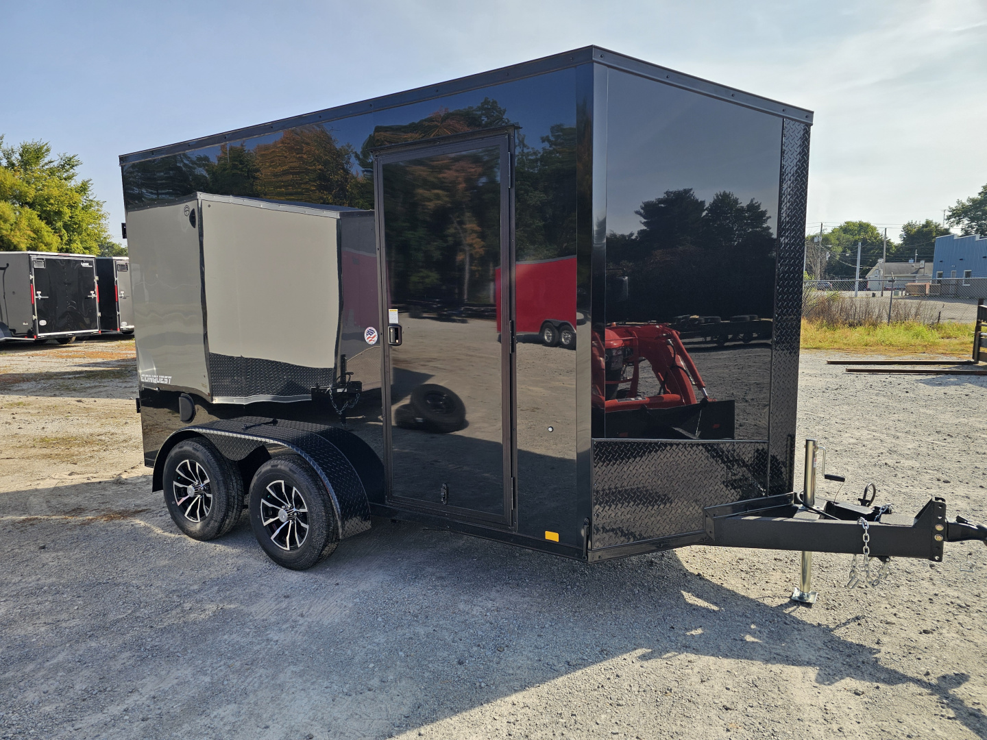 New 2026 Formula Trailers 7X12 BLACKOUT ENCLOSED CARGO ENCLOSED TRAILER ...