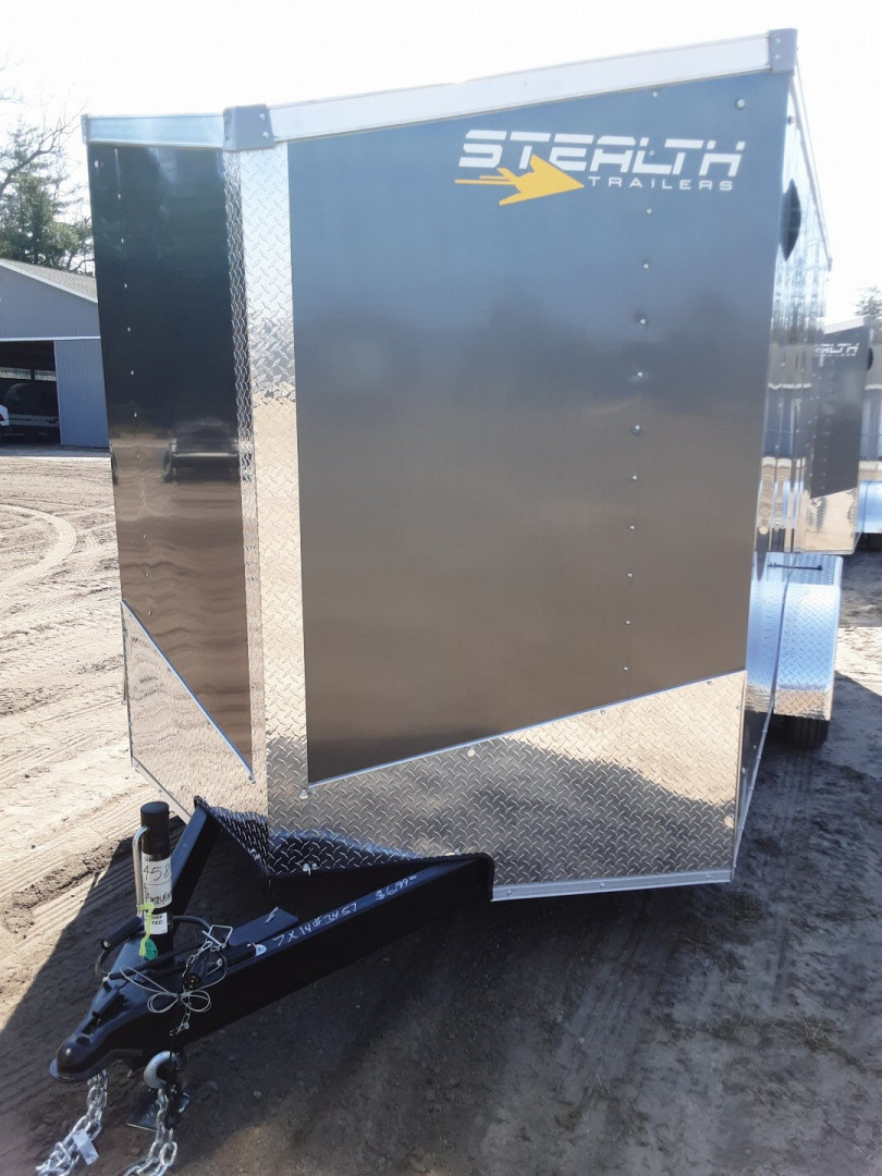 New 2026 Stealth Trailers 7x14 charcoal w/ramp 6ft 6in Cargo / Enclosed ...