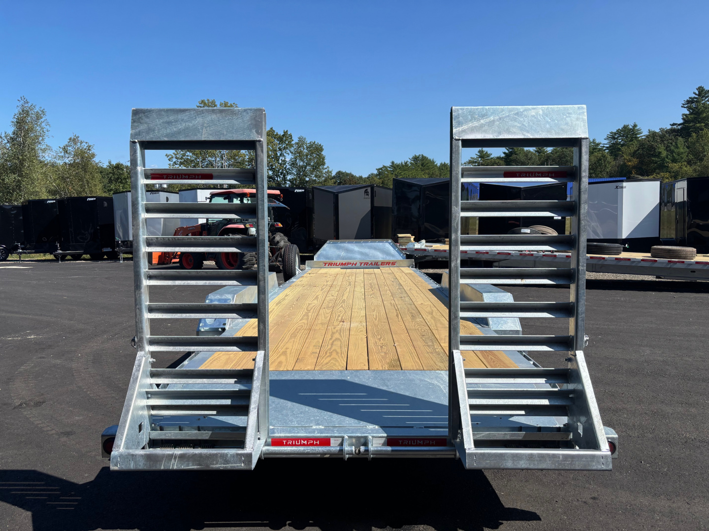 New 2026 Triumph 7x26 (24+2) Equipment Trailer / Galvanized/ I beam ...