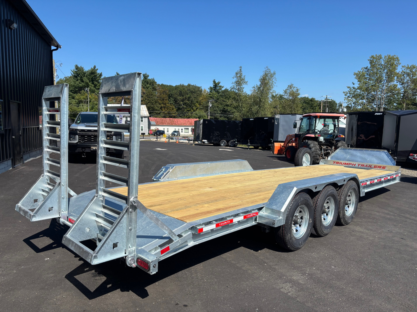 New 2026 Triumph 7x26 (24+2) Equipment Trailer / Galvanized/ I beam ...