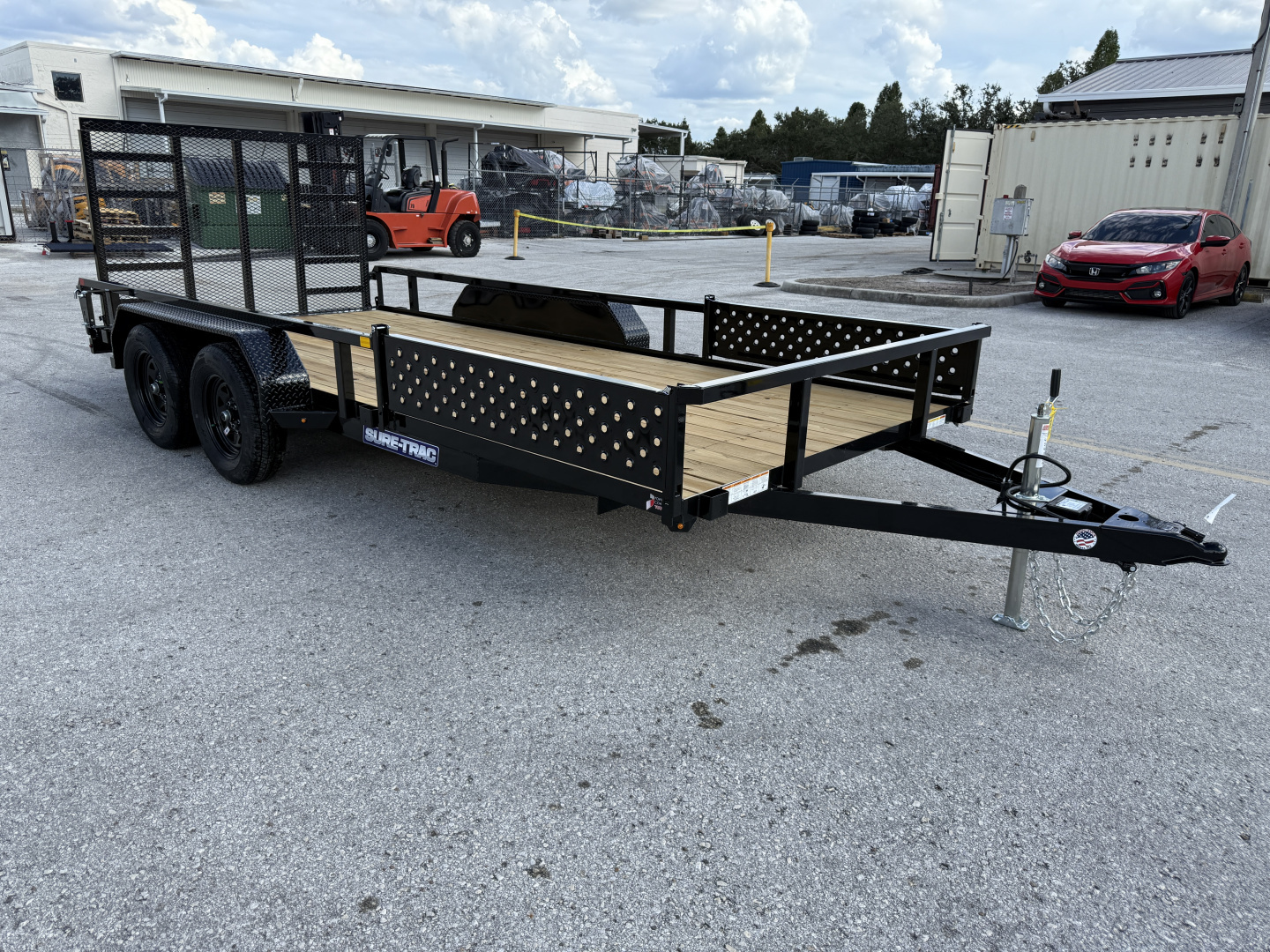 New 2026 Sure-Trac 7X16 Tube Top 7K ATV Utility Trailer