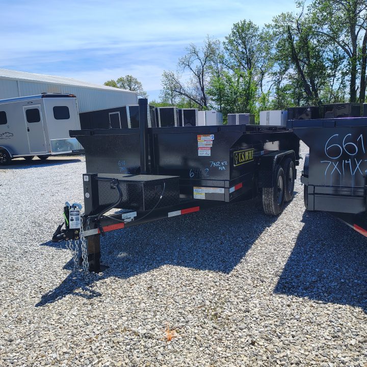 New 2025 U.S Built/Texas Pride 7x12x2 TA, 14k Axles, barn doors & barn ...