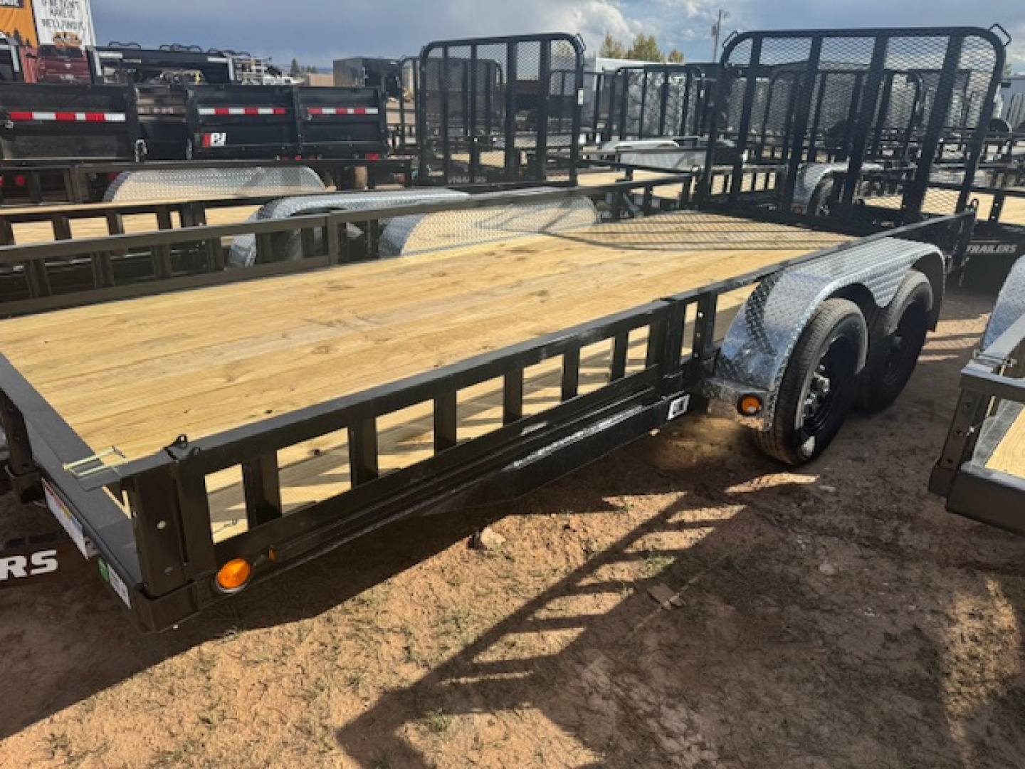 New 2026 PJ Trailers UK 7 X 16 TA Utility Trailer- 77" Wide Deck- Side Load Ramps for sale in ...