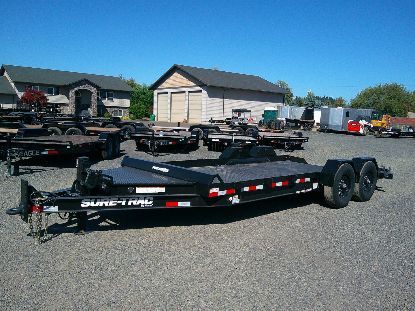 New 2026 Sure-Trac 7x18 Drop Deck Equipment Trailer