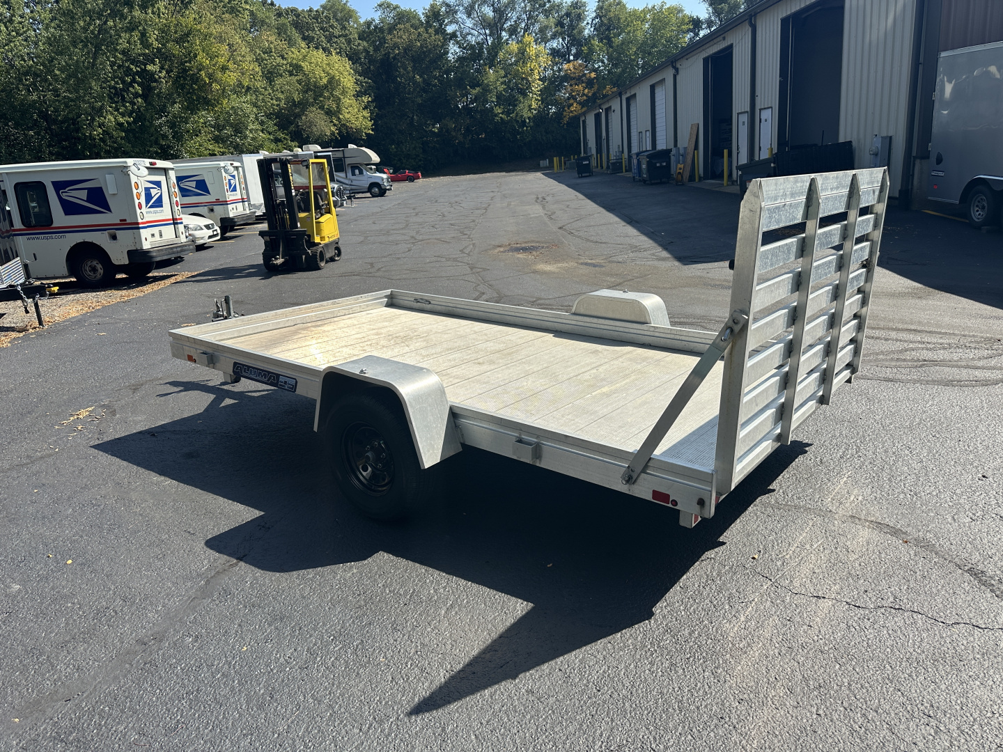 Used 2019 Aluma 78X12 ES Utility Trailer for sale in Island Lake, IL
