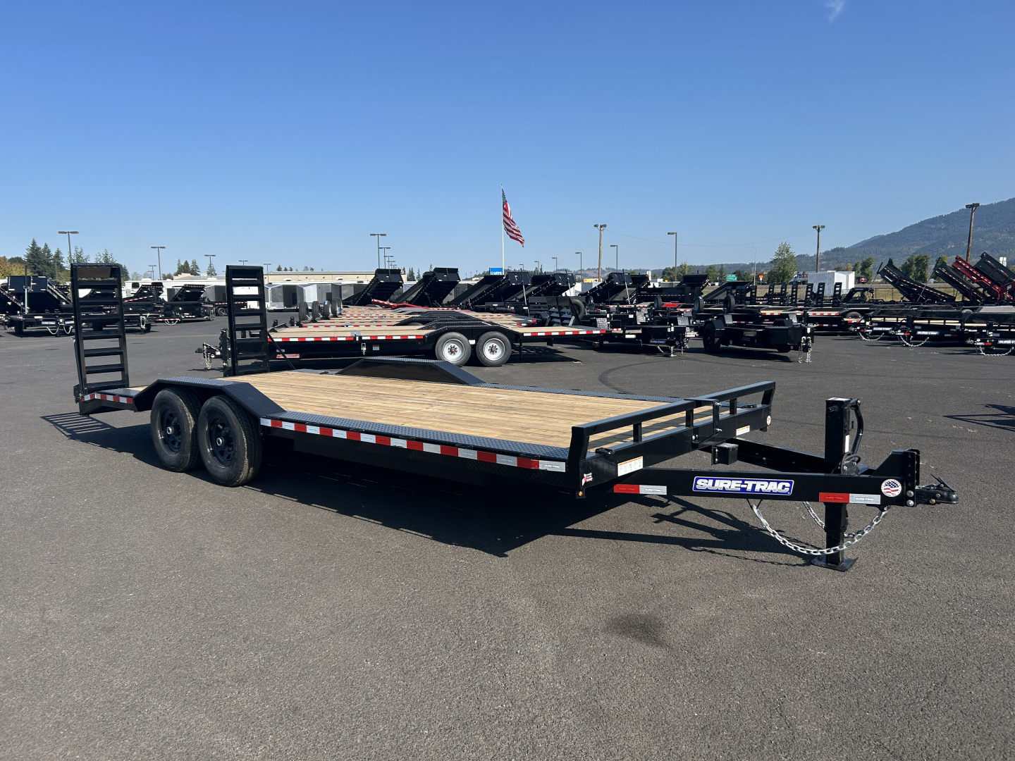 New 2026 Sure-Trac 8.5x22 (20+2) Full Width Implement Equipment 14K GVWR