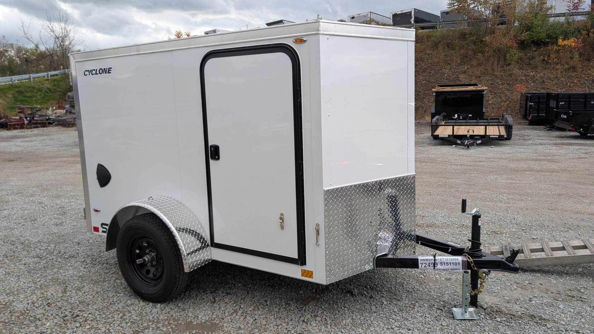 New 2026 LEGEND 5x8 + 1' V-Nose Thunder Cyclone Cargo Trailer w/ Single ...