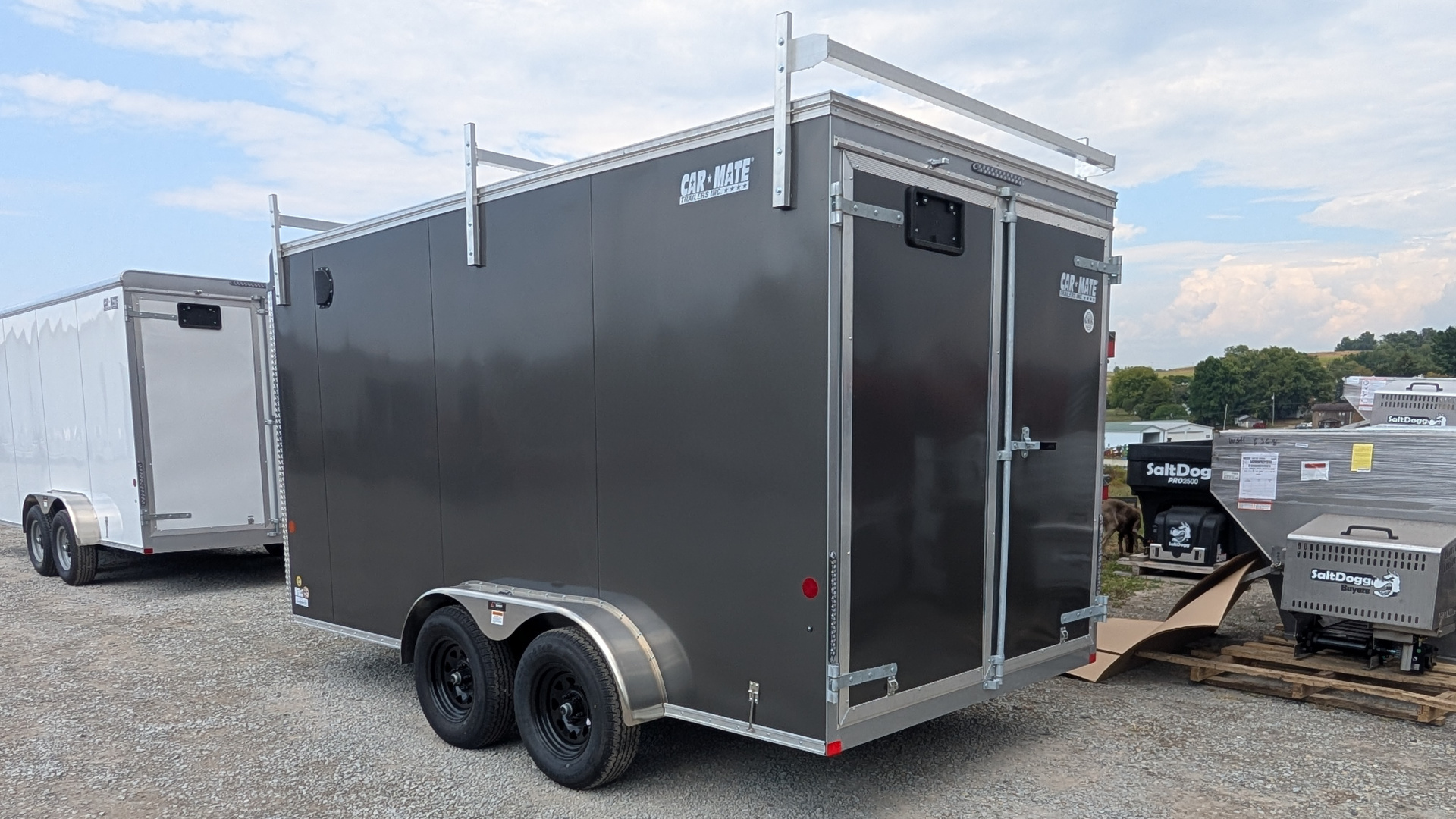 New 2026 Car Mate 7x14 HD Custom Contractor Trailer w/ Barn Doors