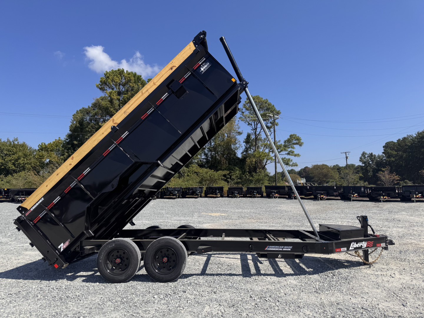 New 2026 Liberty LD7x16 TELESCOPIC DUMP TRAILER W/ 40" SIDES AND 7 ...