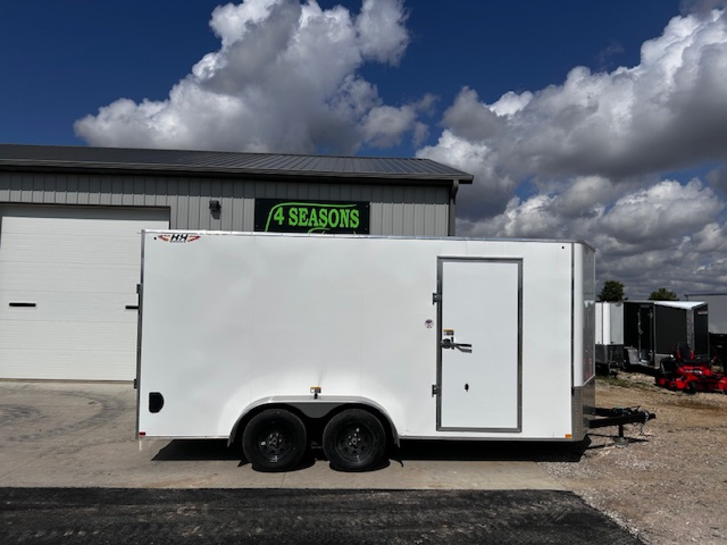 New 2025 H&H Trailers 7X16 7' INTERIOR RAMP DOOR Cargo / Enclosed ...