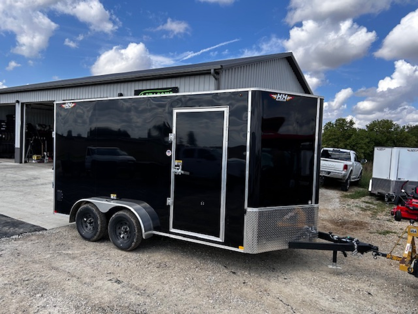 New 2025 H&H Trailers 7X14 7' INTERIOR RAMP DOOR Cargo / Enclosed ...