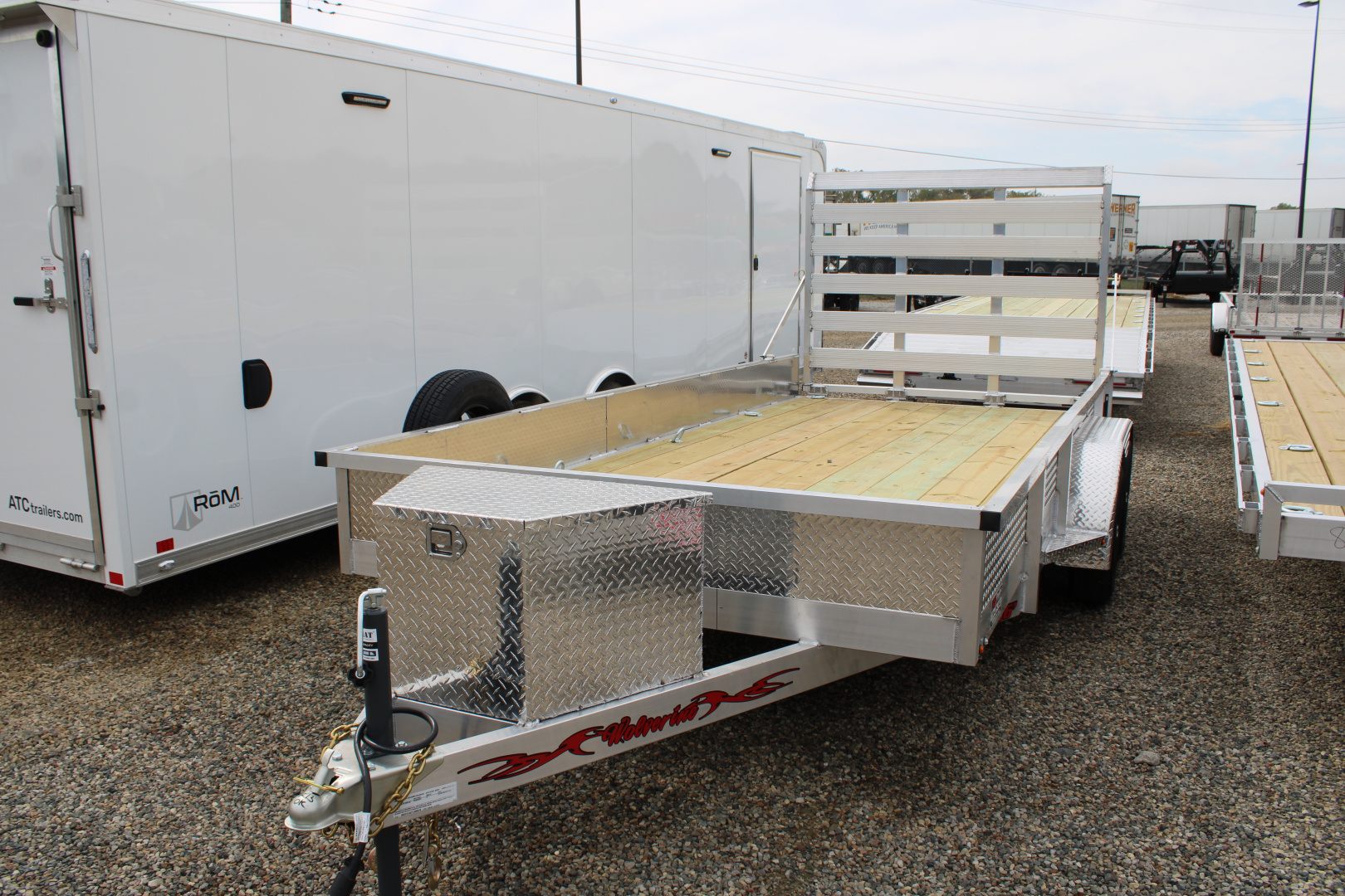 New 2026 Wolverine 16' rg 7k gvwr aluminum landscape utility trailer ...