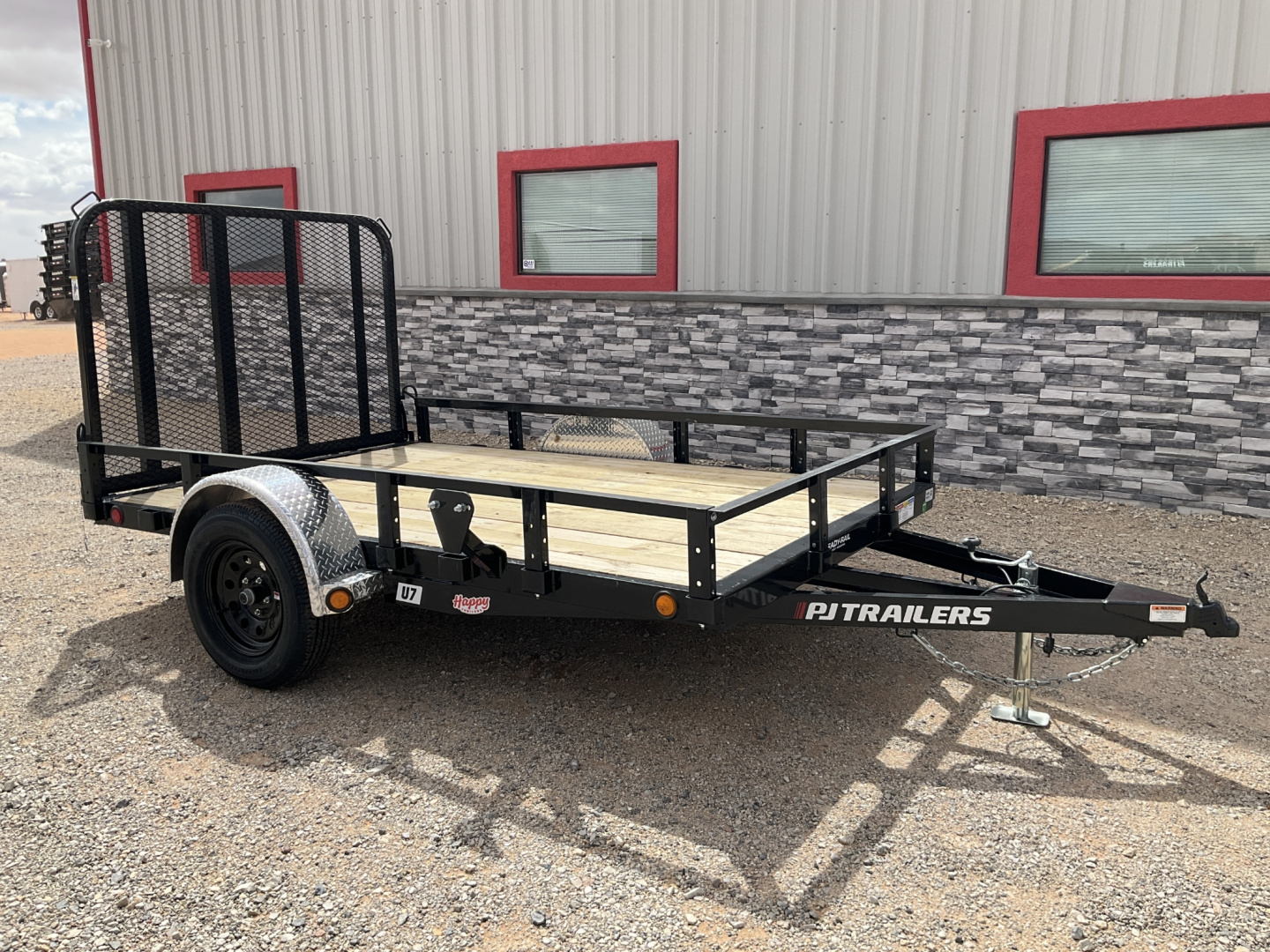 New 2026 PJ 77"x12' Single Axle Utility Trailer - U7 for sale in El ...