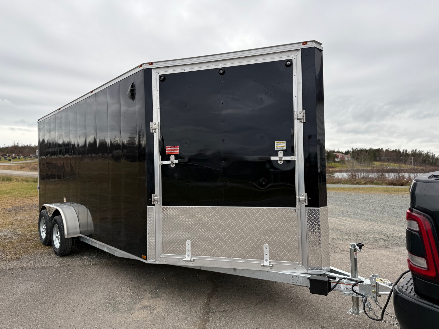 New 2026 Gator Elite 7 x 16 plus 5' V nose Snowmobile Trailer