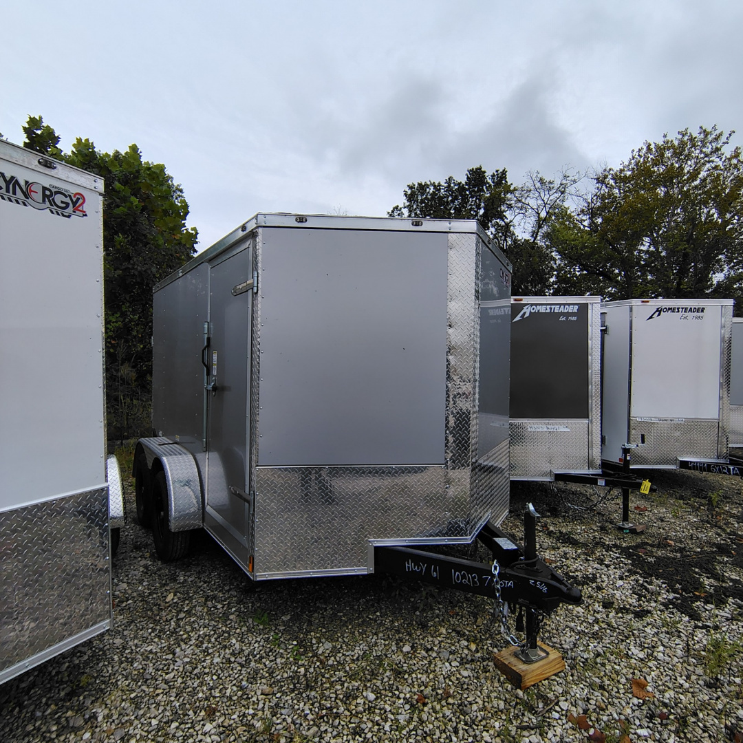 Used 2025 USED Cynergy 2 7x10 TA Cargo / Enclosed Trailer, 6' interior ...