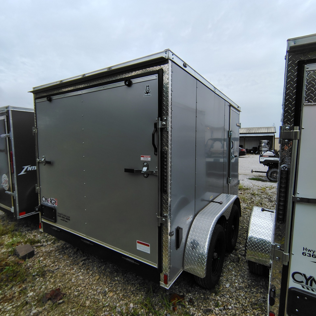 Used 2025 USED Cynergy 2 7x10 TA Cargo / Enclosed Trailer, 6' interior ...
