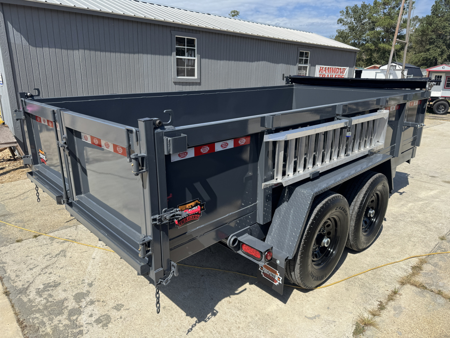 New 2026 Covered Wagon Trailers 7x14 14k GVWR Dump Trailer 2ft Wall for ...